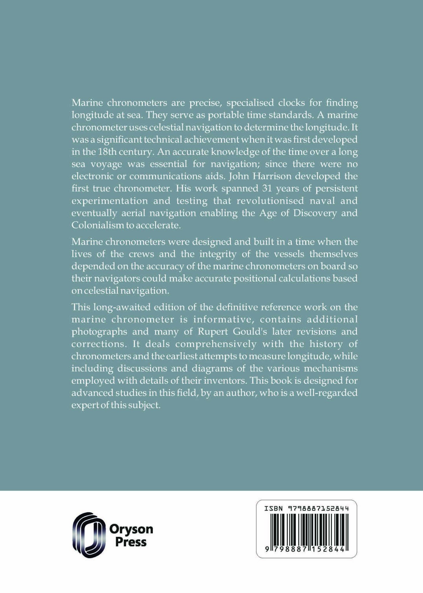 Marine Chronometer – Oryson Press